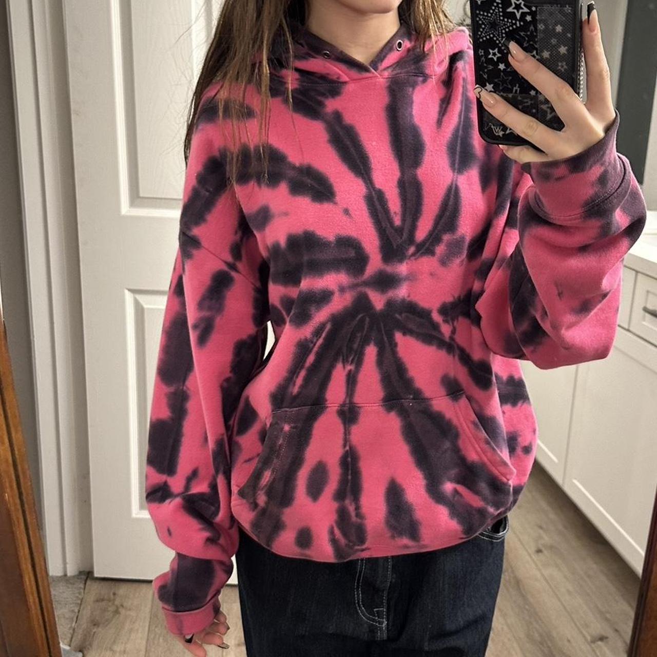 zoomies ZINE tie-dye hoodie worn twice - Depop