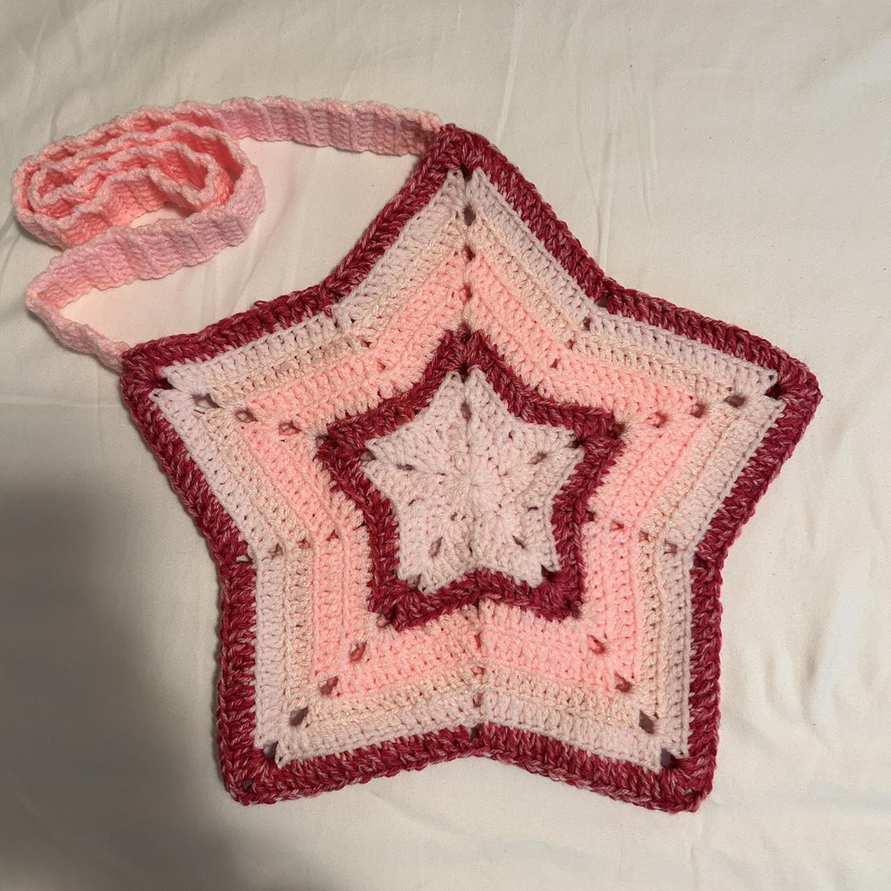 Pink Star Bag • features - unlined - strap made for... - Depop