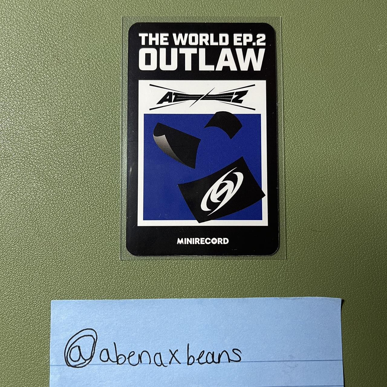 Ateez Hongjoong Outlaw Minirecord 2.0 POB Photocard... - Depop