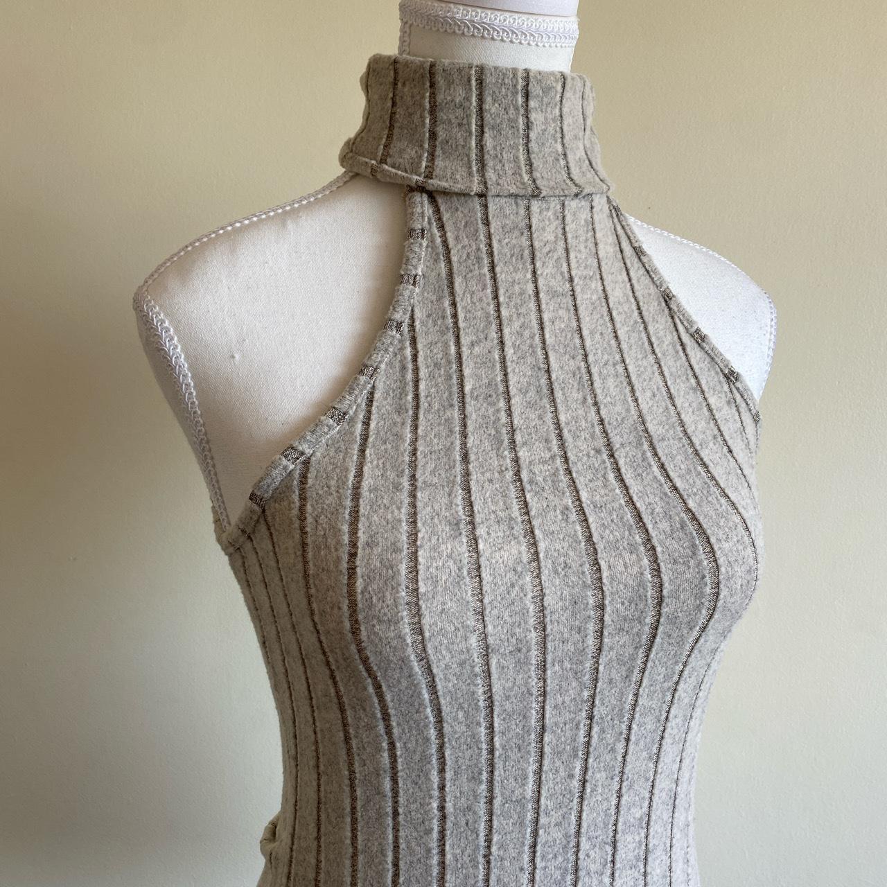 Grey turtle neck Grey Halter top Barely worn in... - Depop