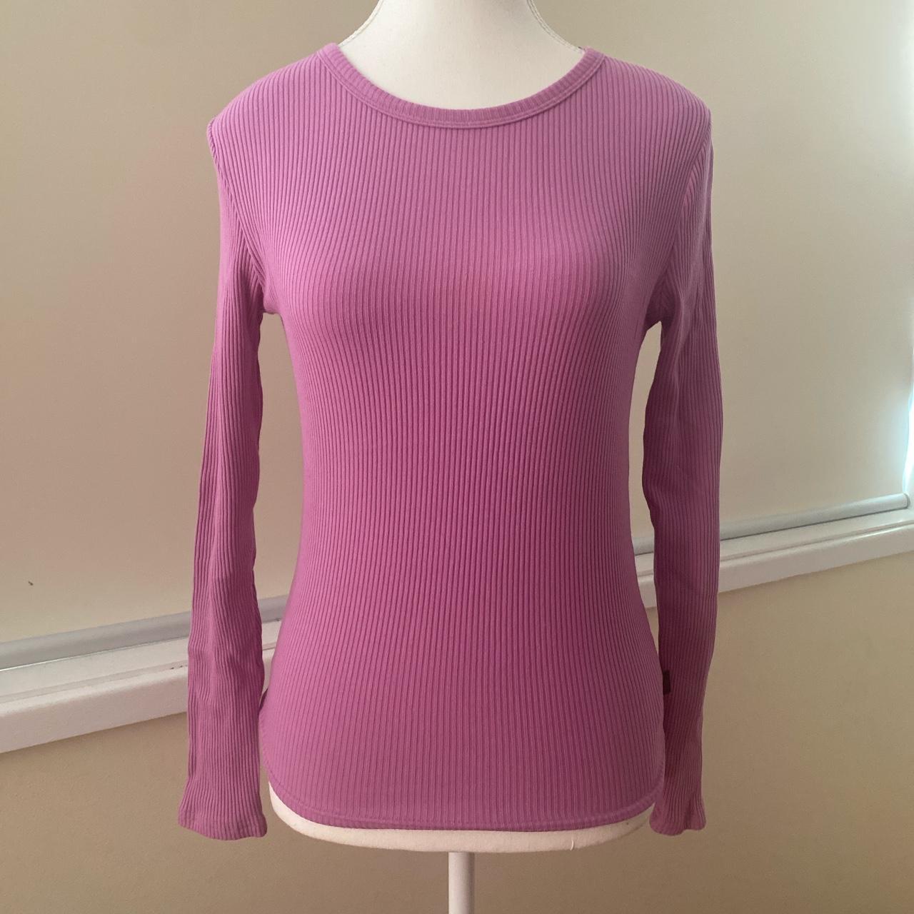 Basic purple ribbed top 🩷 Perfect condition hardly... - Depop