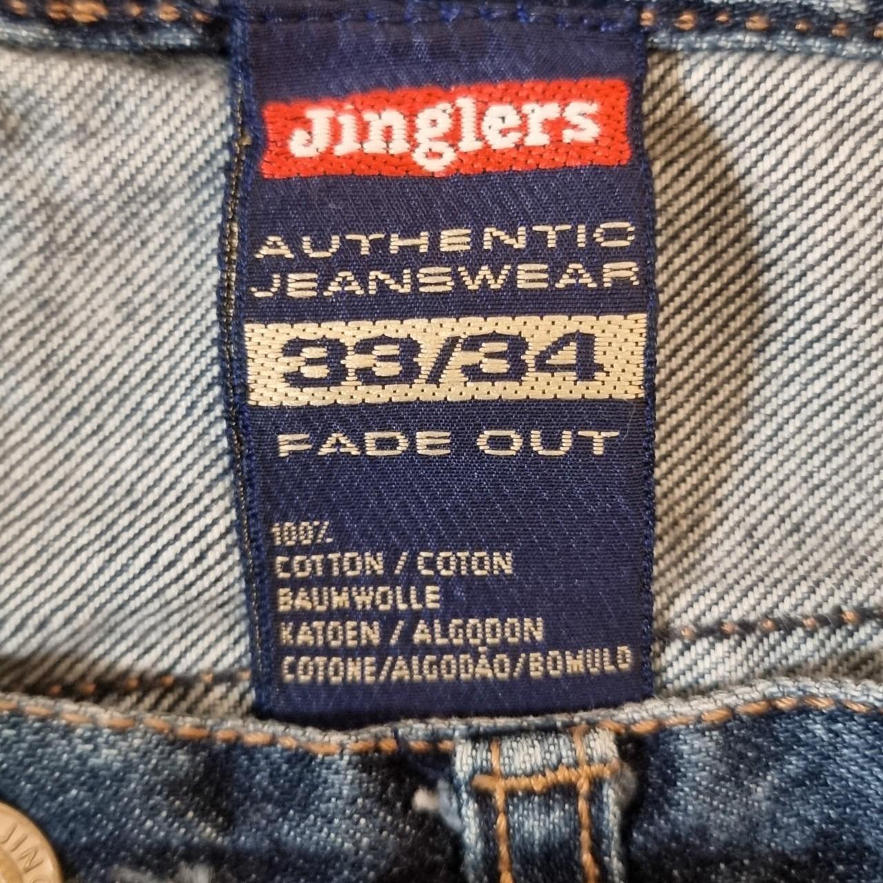 Jingles Washed Indigo Straight Leg Demin - Vintage... - Depop