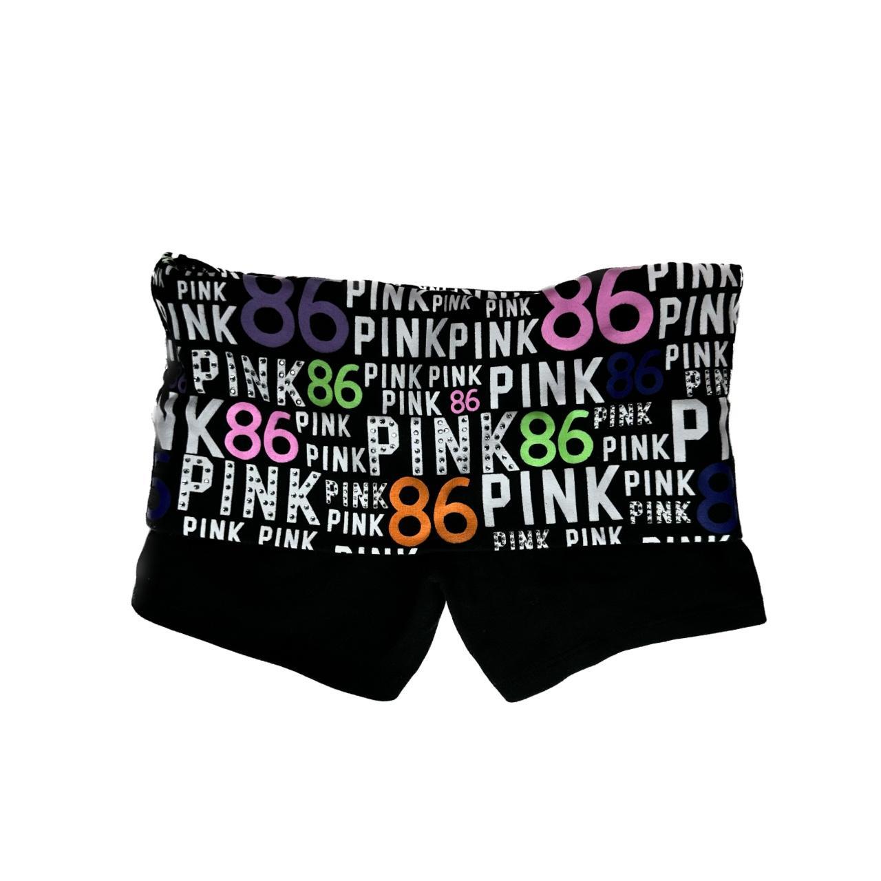 Victoria's Secret PINK foldover yoga shortie shorts... | Depop