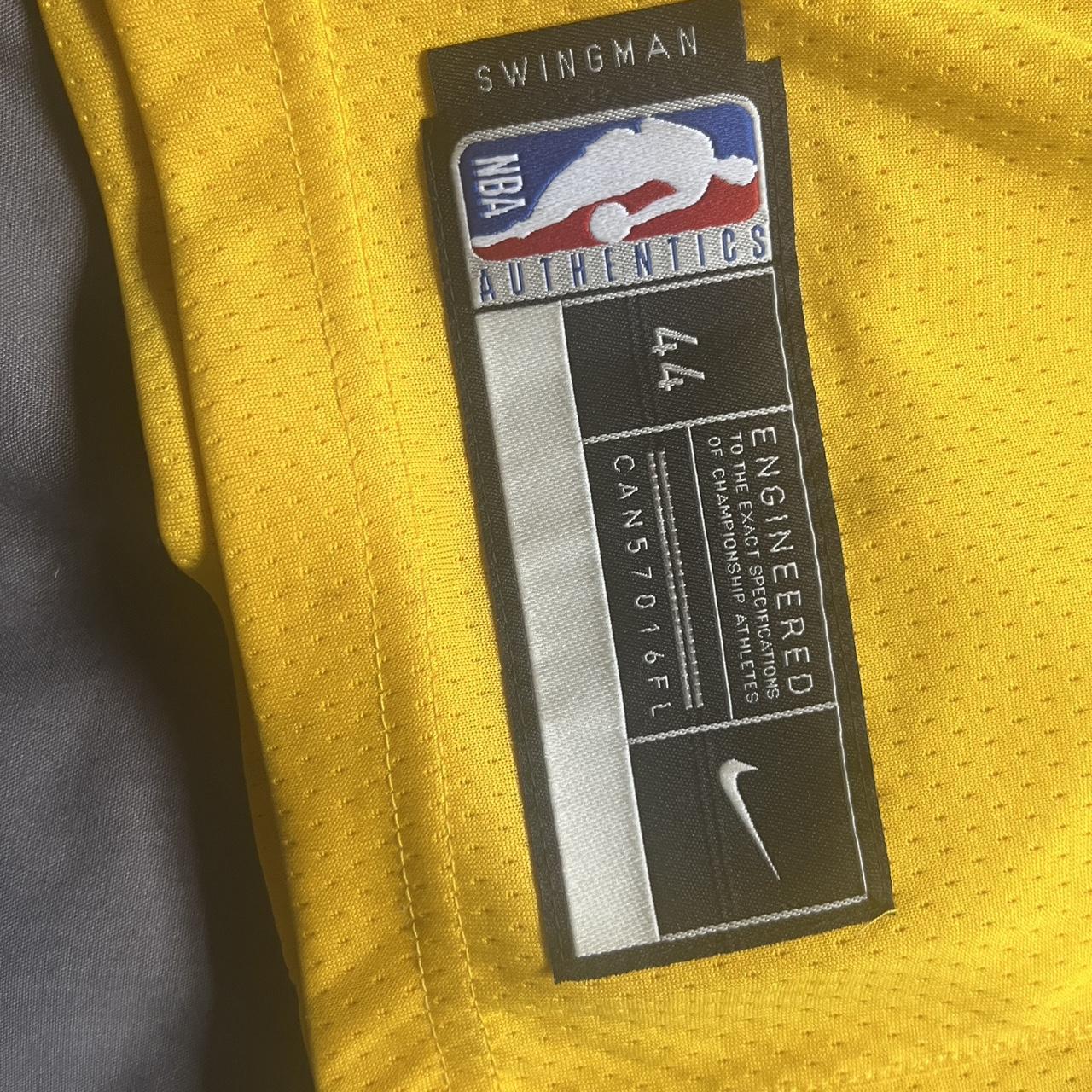 Yellow and purple Nike Los Angeles Lakers LeBron... - Depop