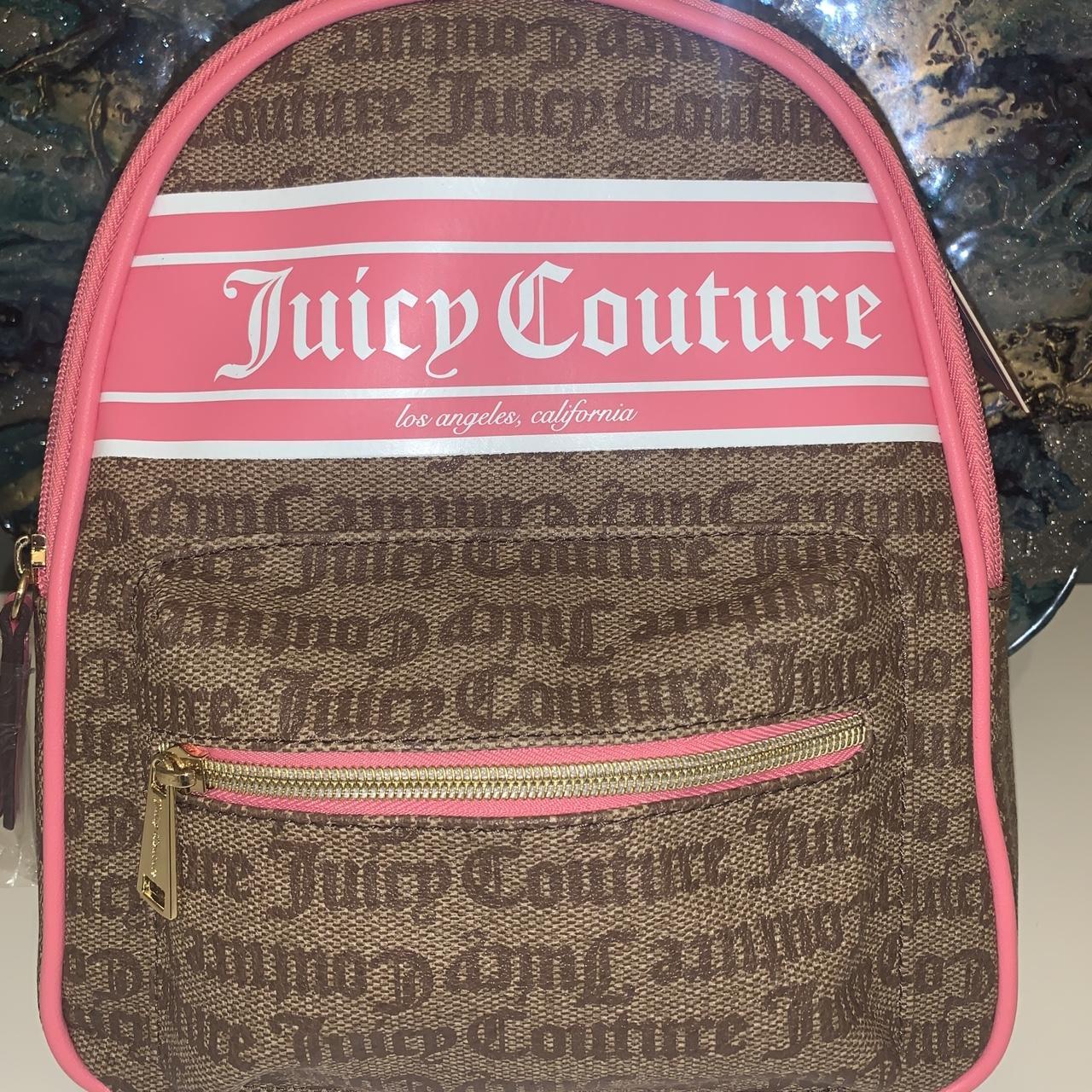 Juicy Couture Women's Brown and Pink Bag | Depop