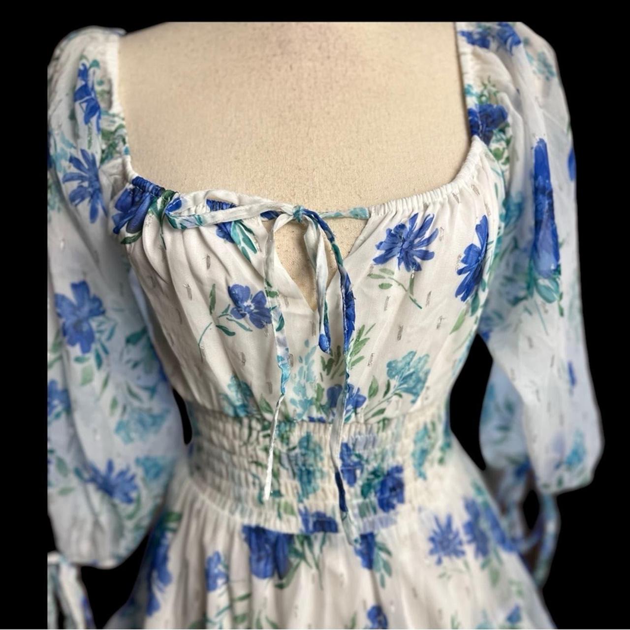 Yumi Lim Pauline A Line Tiered Ruffled Mini Dress... - Depop