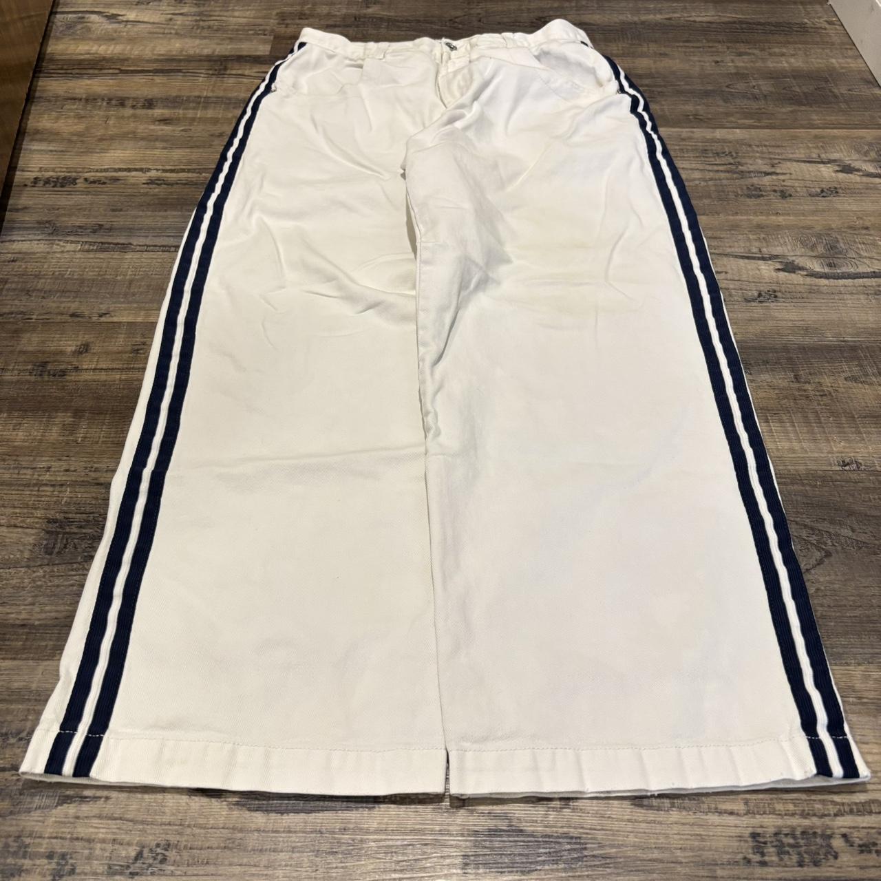 Vintage Y2K Solo Semore Baggy Wide Leg Striped... | Depop