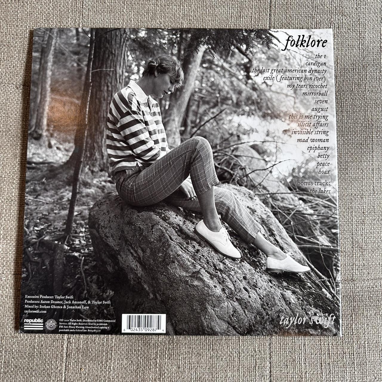 TAYLOR SWIFT Folklore Vinyl Record, Red Target... - Depop