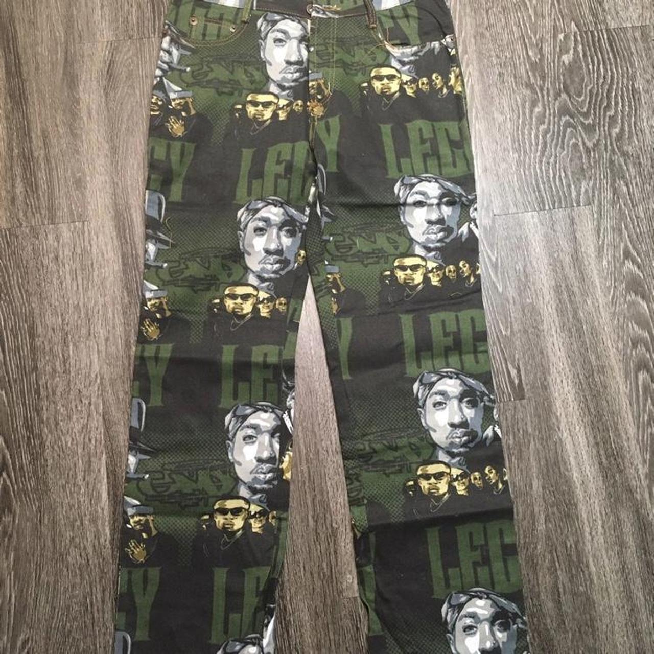 Legacy Pants Notorious Biggie Tupac All Over Print... - Depop