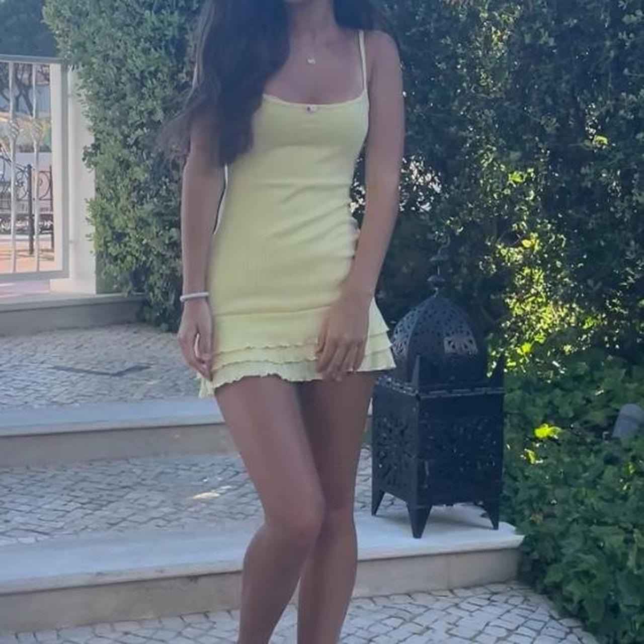 Edikted yellow dress💛⭐️ -so cute -has been worn twice... - Depop