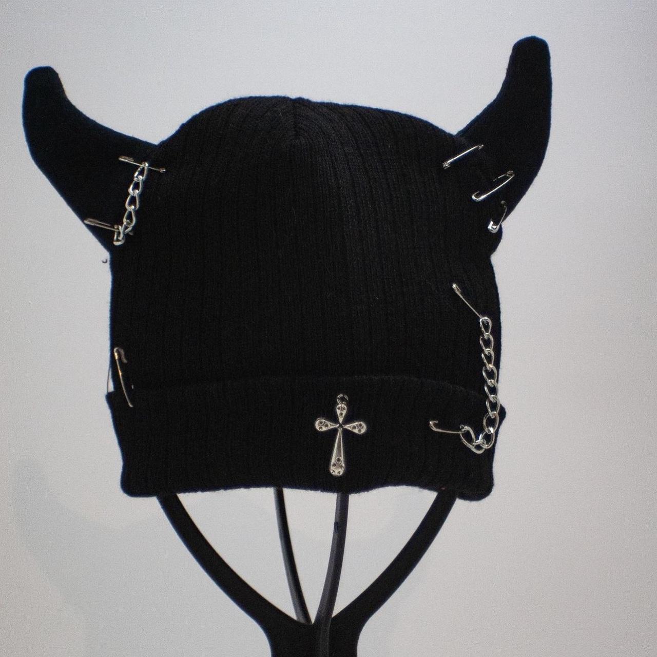 Devil horn beanie - Depop