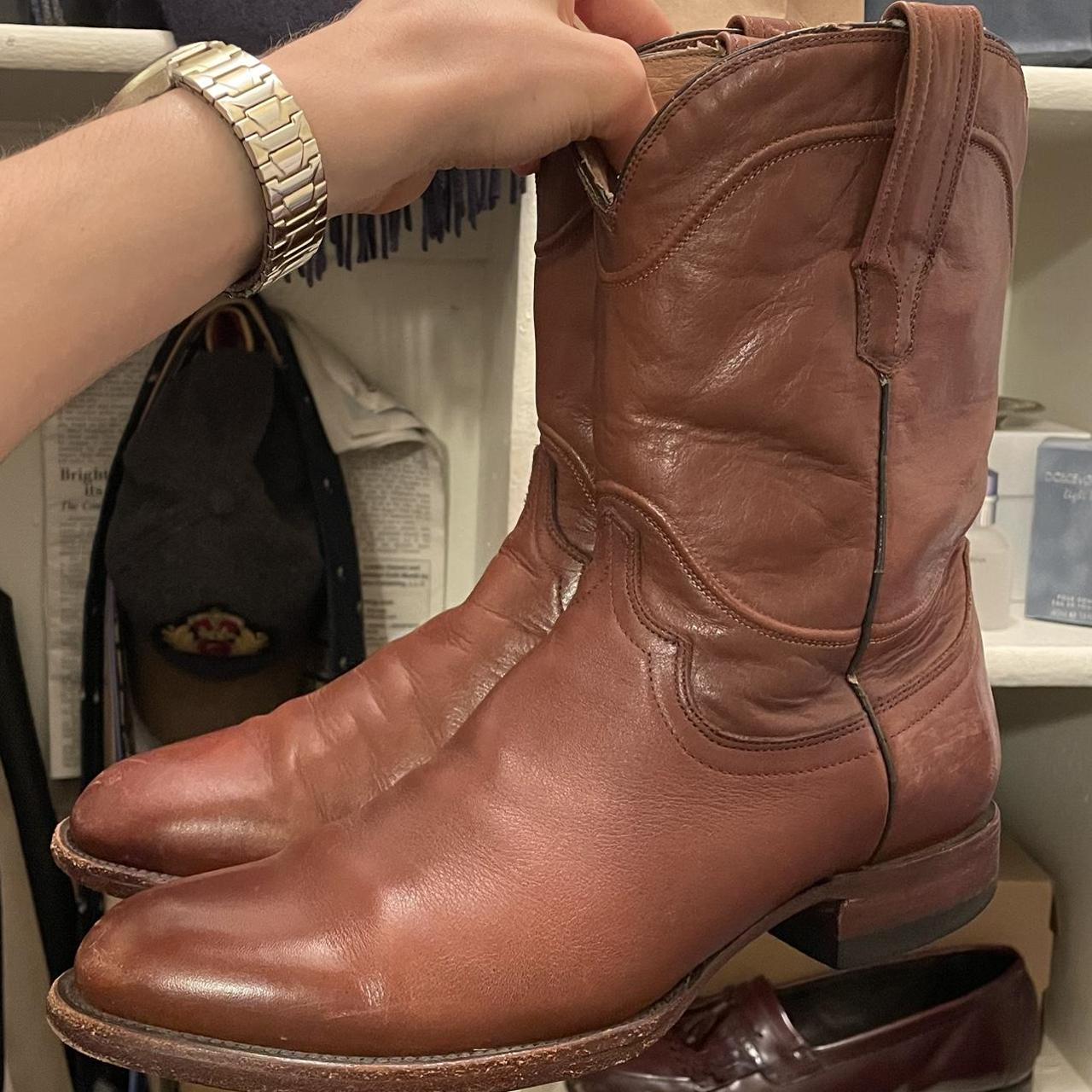 Iconic handmade leather Tecovas “Jake” Roper Boot.... - Depop