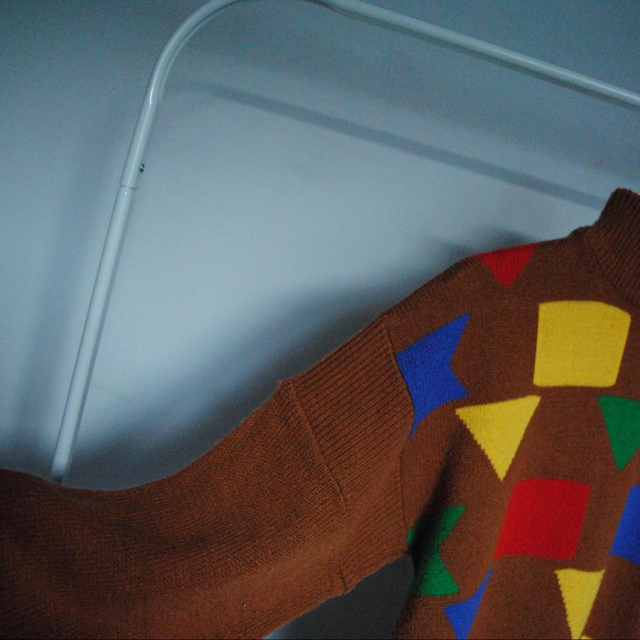 VINTAGE RETRO JUMPER Material: wool. Knitted... | Depop