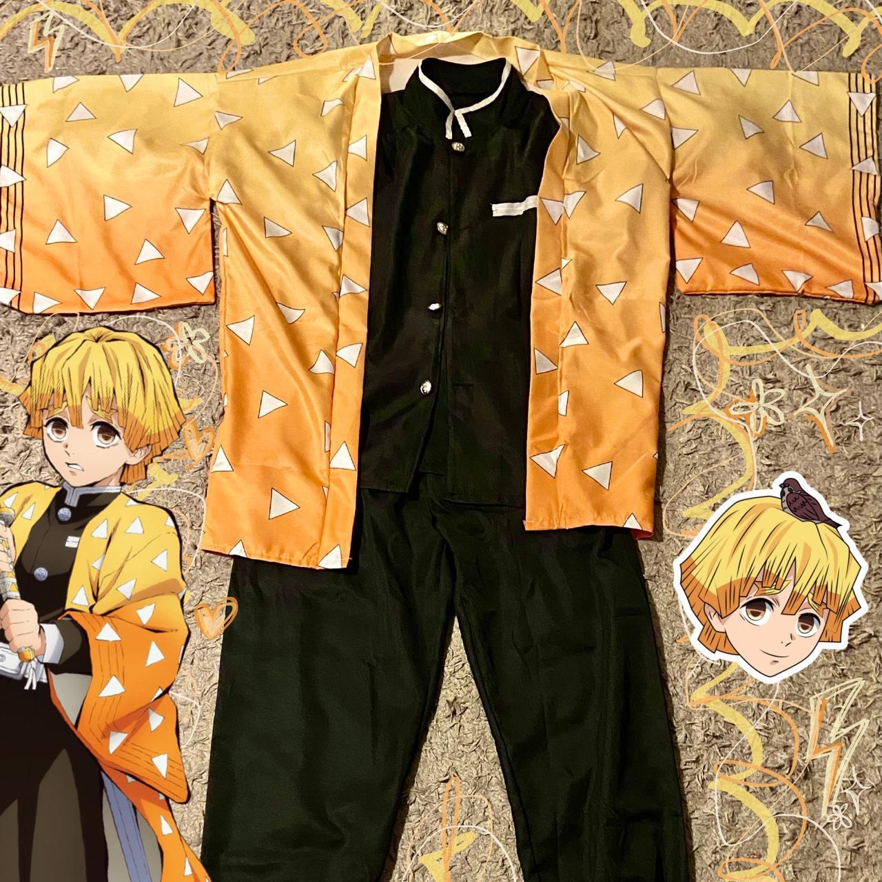 Demon Slayer Agatsuma Zenitsu Cosplay — Has only... - Depop