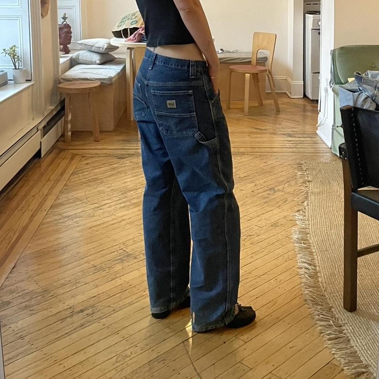 Lee loose fit vintage blue jeans low or mid rise... | Depop