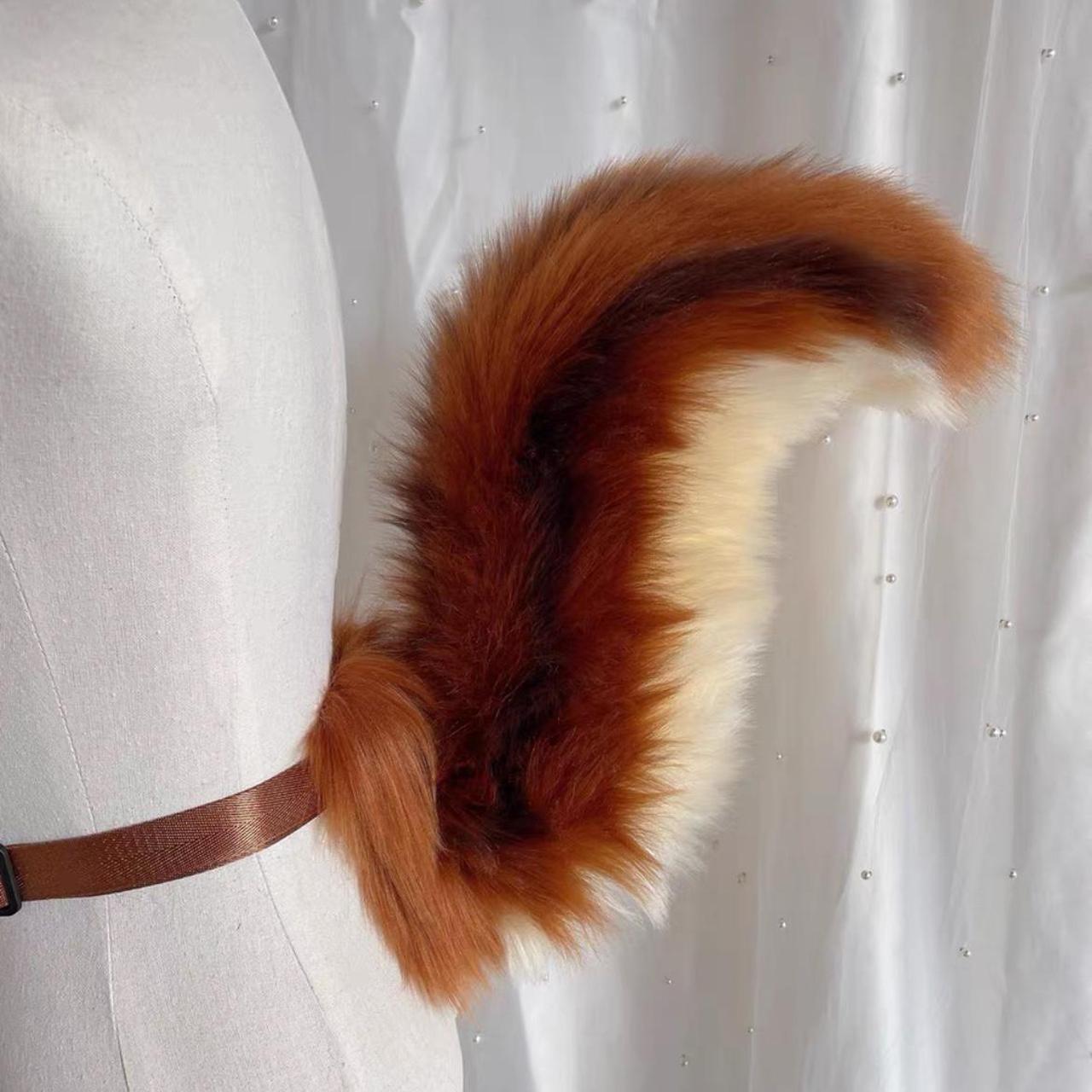 Squirrel tail props animal tail costume for cosplay... - Depop