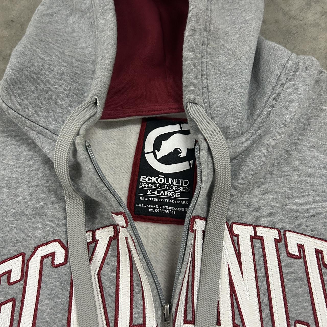 Vintage Y2K Ecko Unltd. Zip Up Hoodie Size : XL ... - Depop