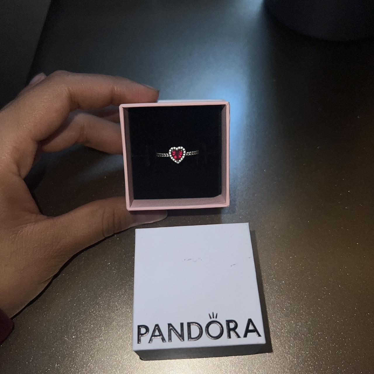 Pandora red heart ring Org price: 85 - Depop