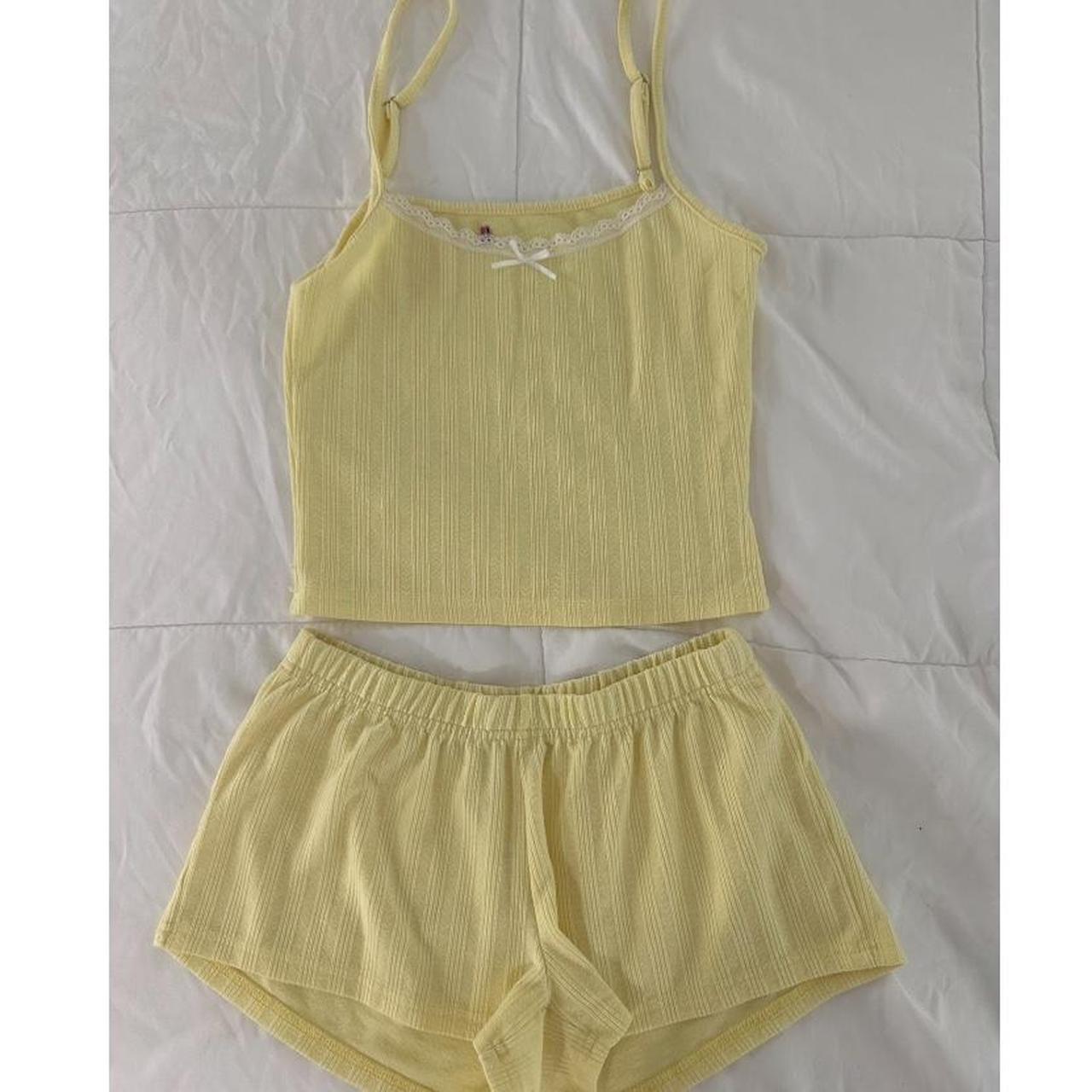 yellow edikted sleep set | Depop