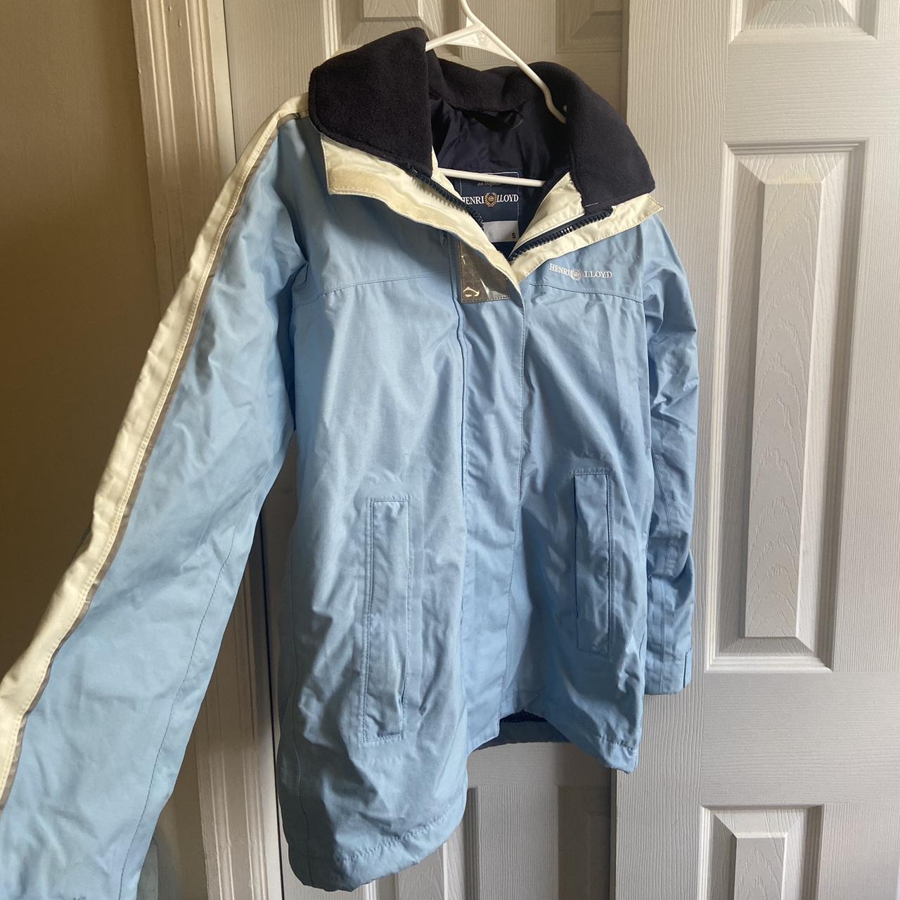 Henrii Lloyd Blue and White Winter Sportswear Ski... | Depop