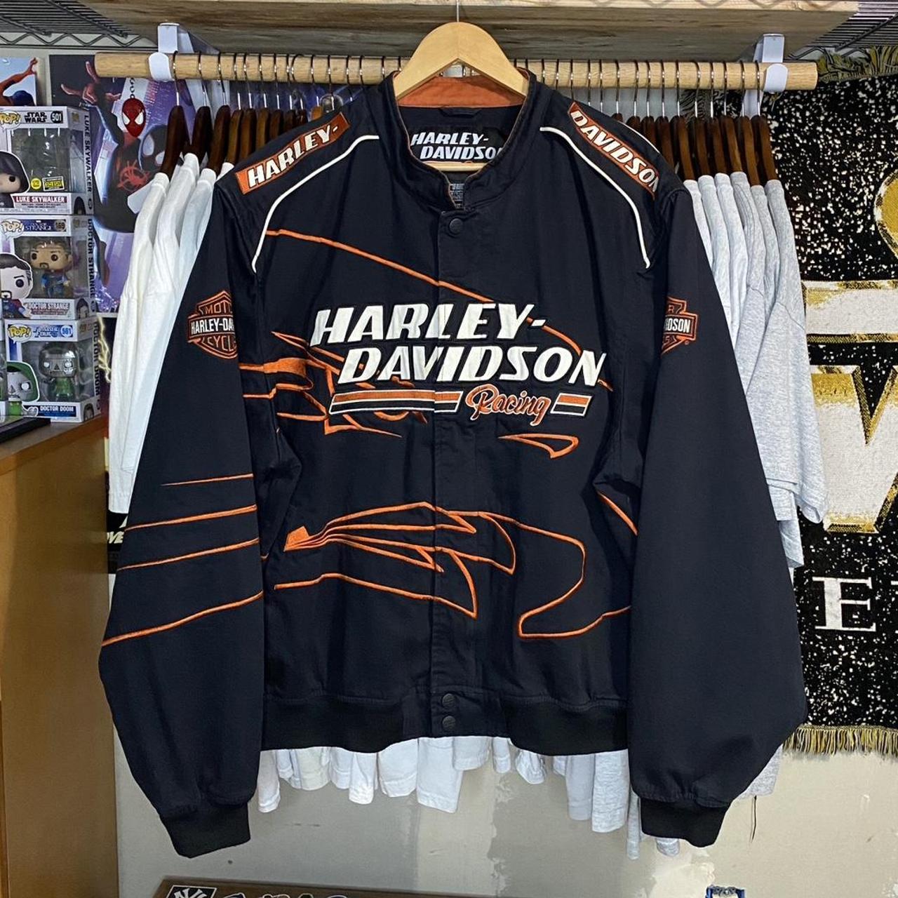 Harley Davidson Racing Jacket Size 2X / 29 x 29 /... - Depop
