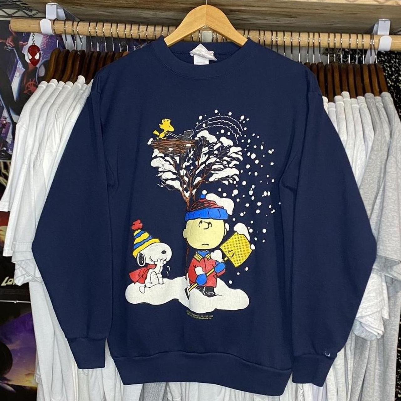 Vintage 90s Charlie Brown Sweatshirt Snoopy /... - Depop