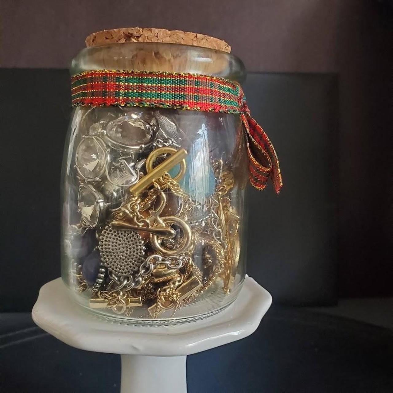 Small Mystery Jewelry Jar All Wearable 1 Name Brand... | Depop