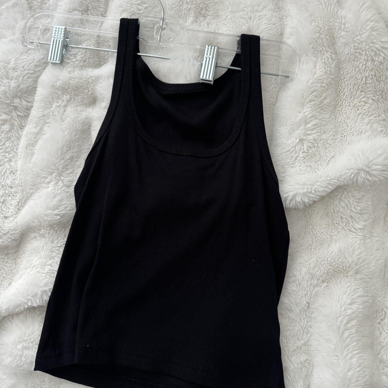Shein Basic Black Sleeveless Tank Top Not... - Depop