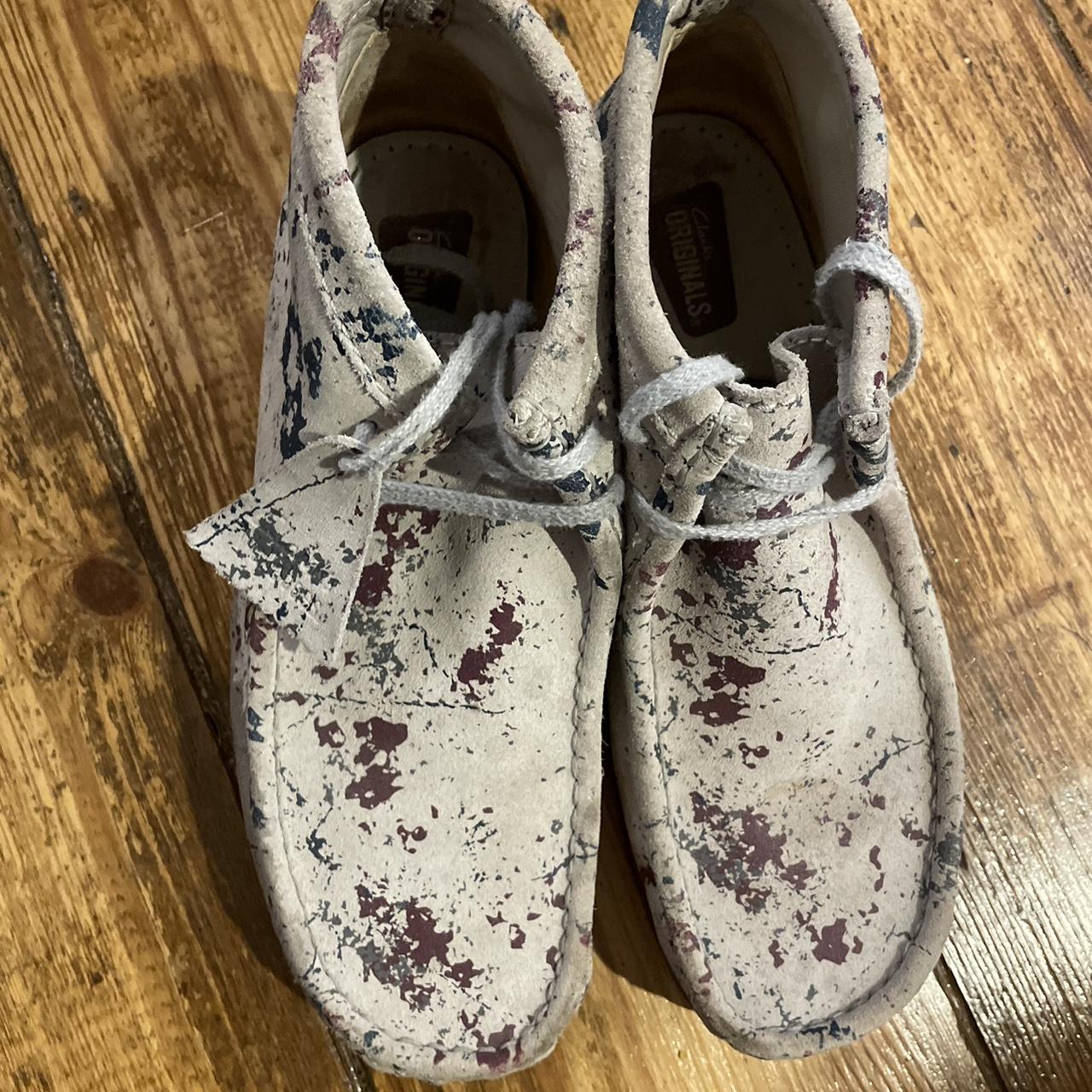 Clarks Originals Rare Splatter Wallabees boots - Depop