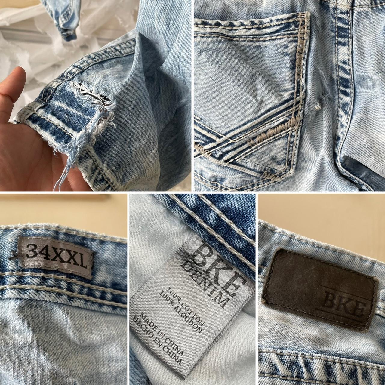 BKE men’s distressed “Jake” jeans in very tall.... - Depop