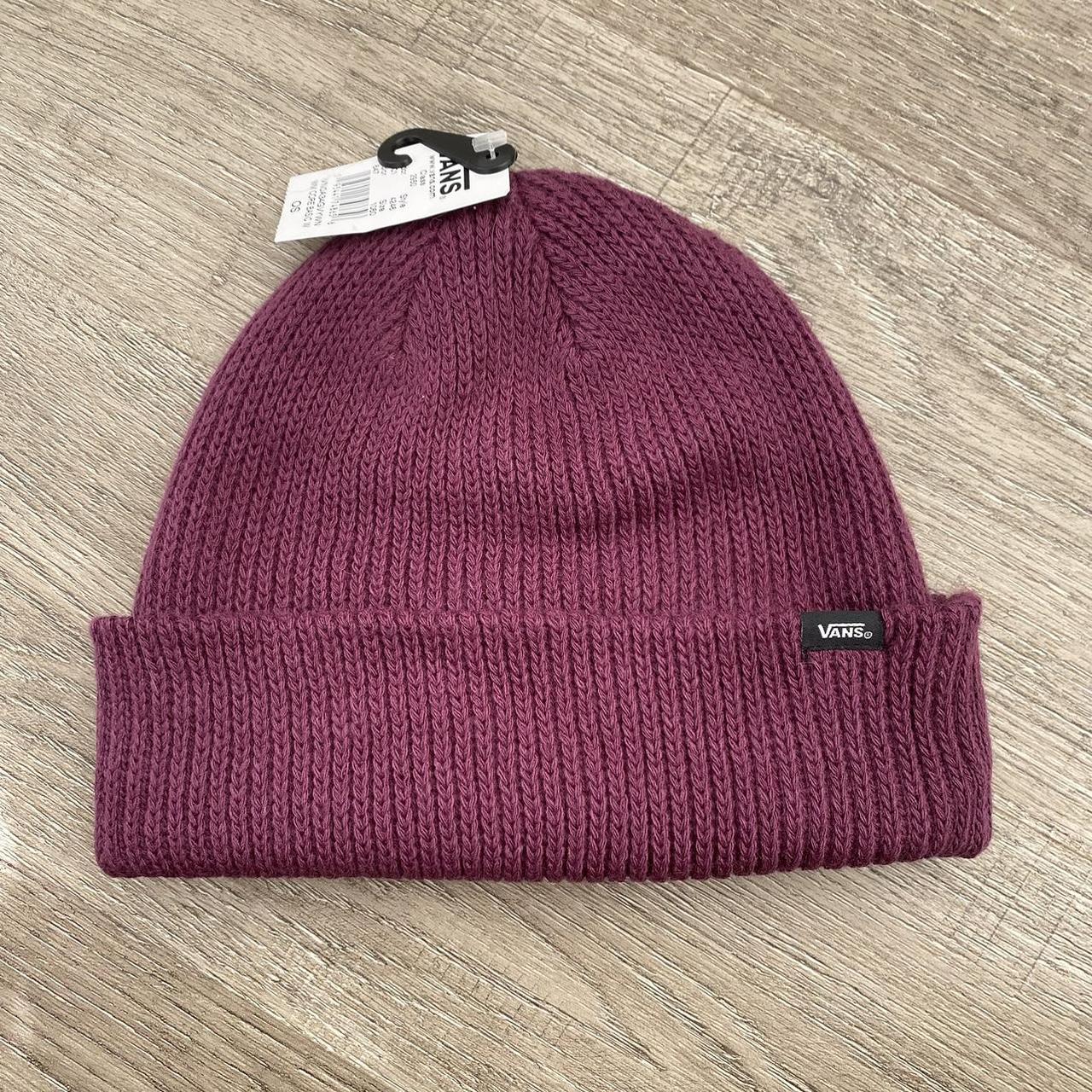 Maroon vans beanie - brand new with tags - message... - Depop