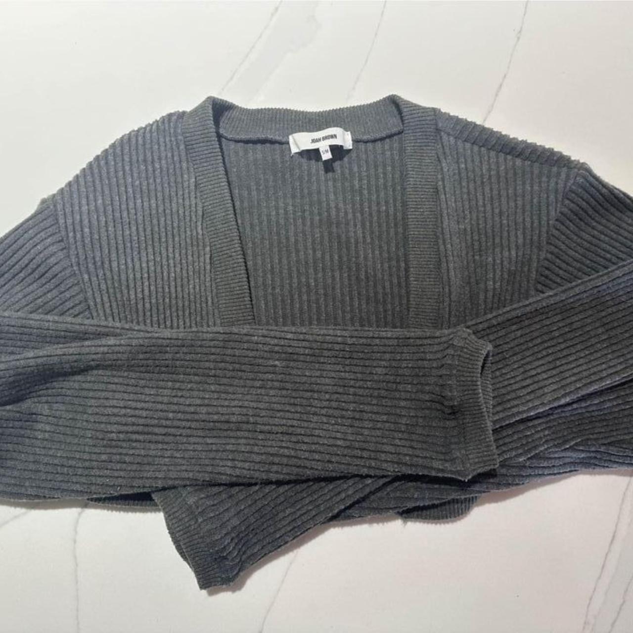 Grey Joah Brown shall. size small/medium. only worn... - Depop