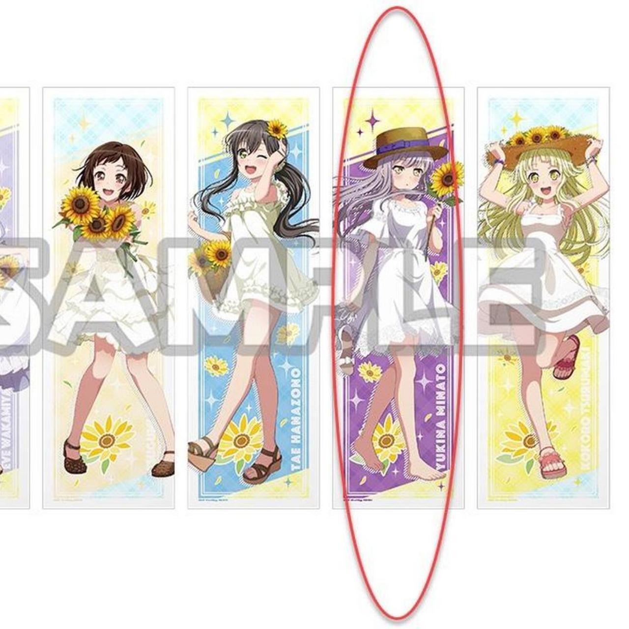 Bang Dream! Minato Yukina Cloth Poster & Folding Fan... - Depop