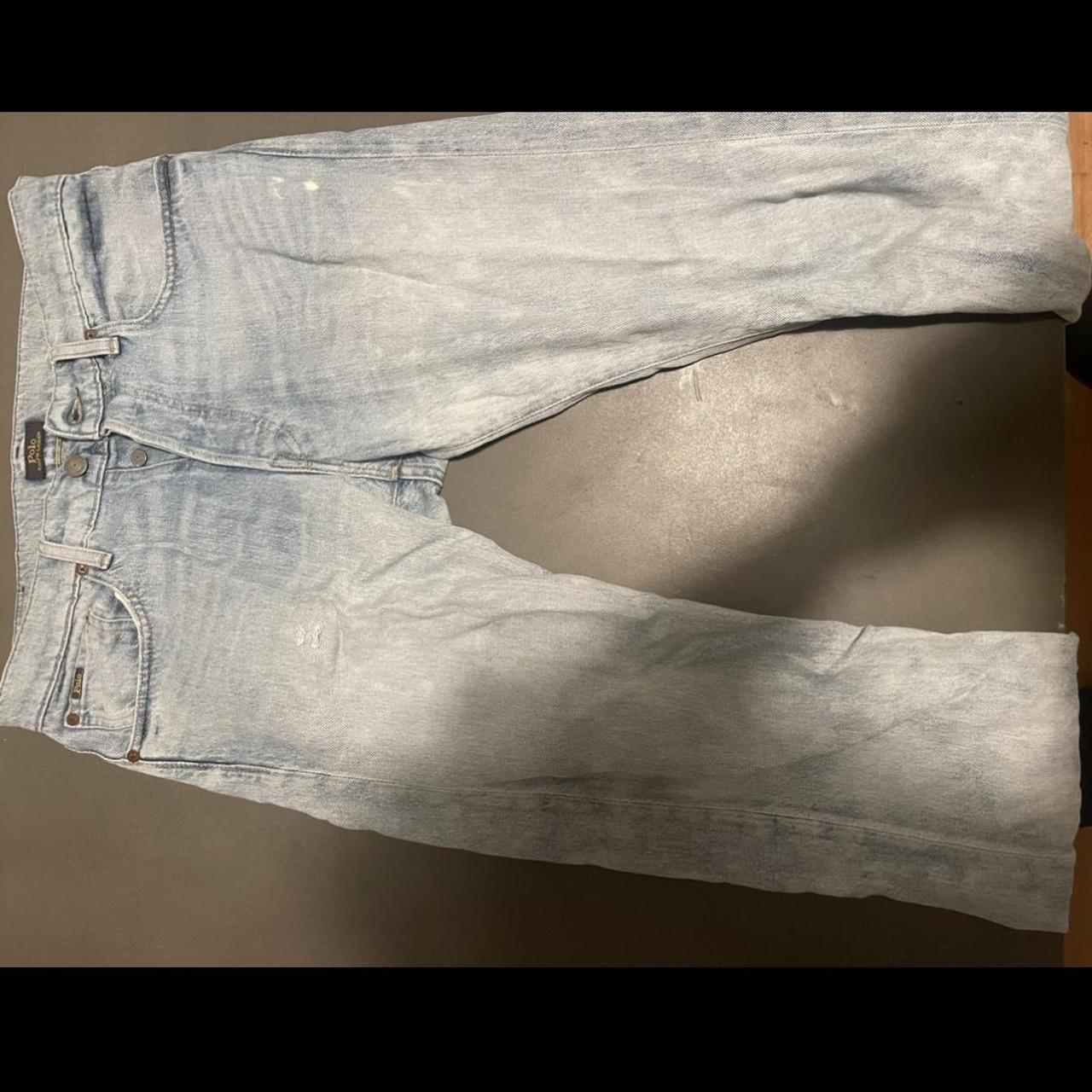 Distressed blue ralph Lauren jeans. Purchased for... - Depop