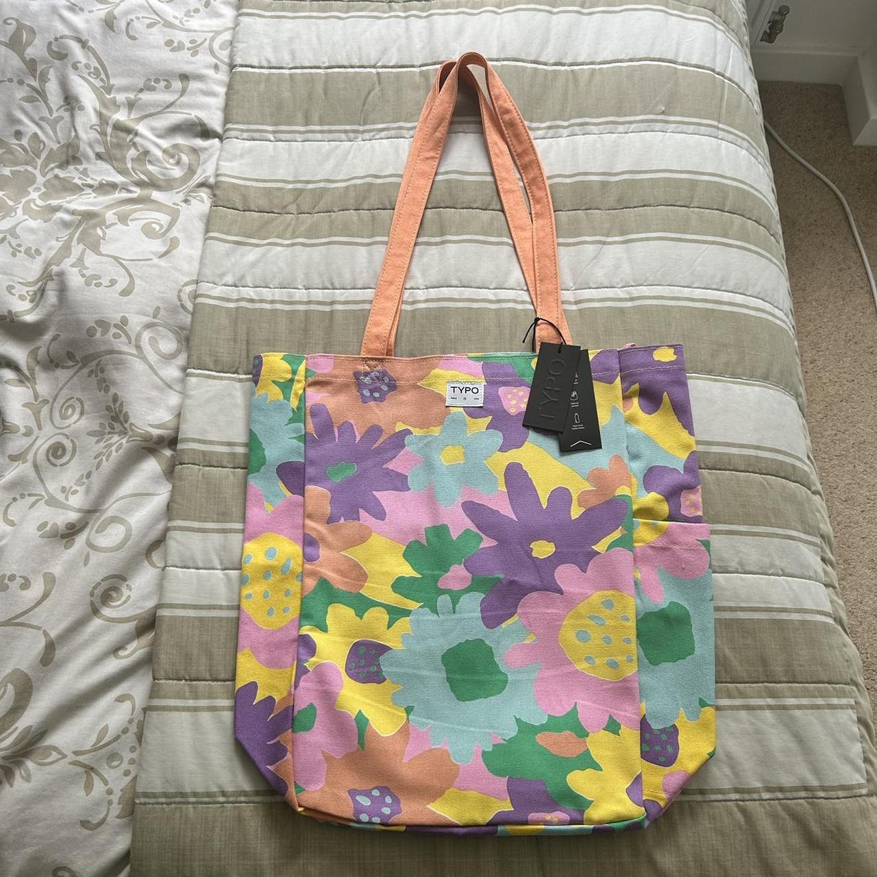 TYPO tote bag. Would fit a 15” laptop easily. Free... - Depop
