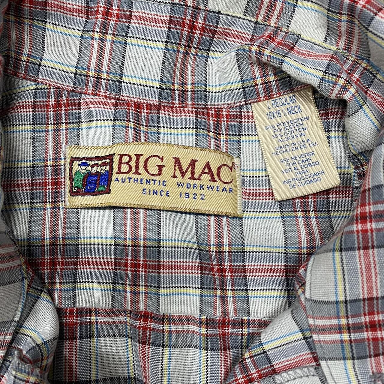 Vintage Big Mac Workwear short sleeve button-up 🔨... - Depop