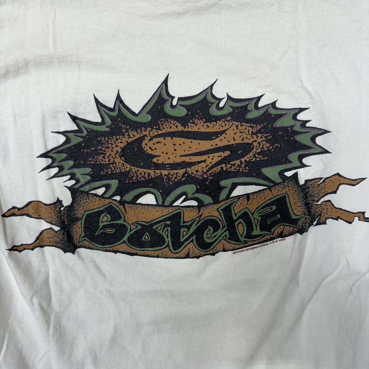 90s Gotcha Surfwear T-Shirt - great graphics, no... - Depop