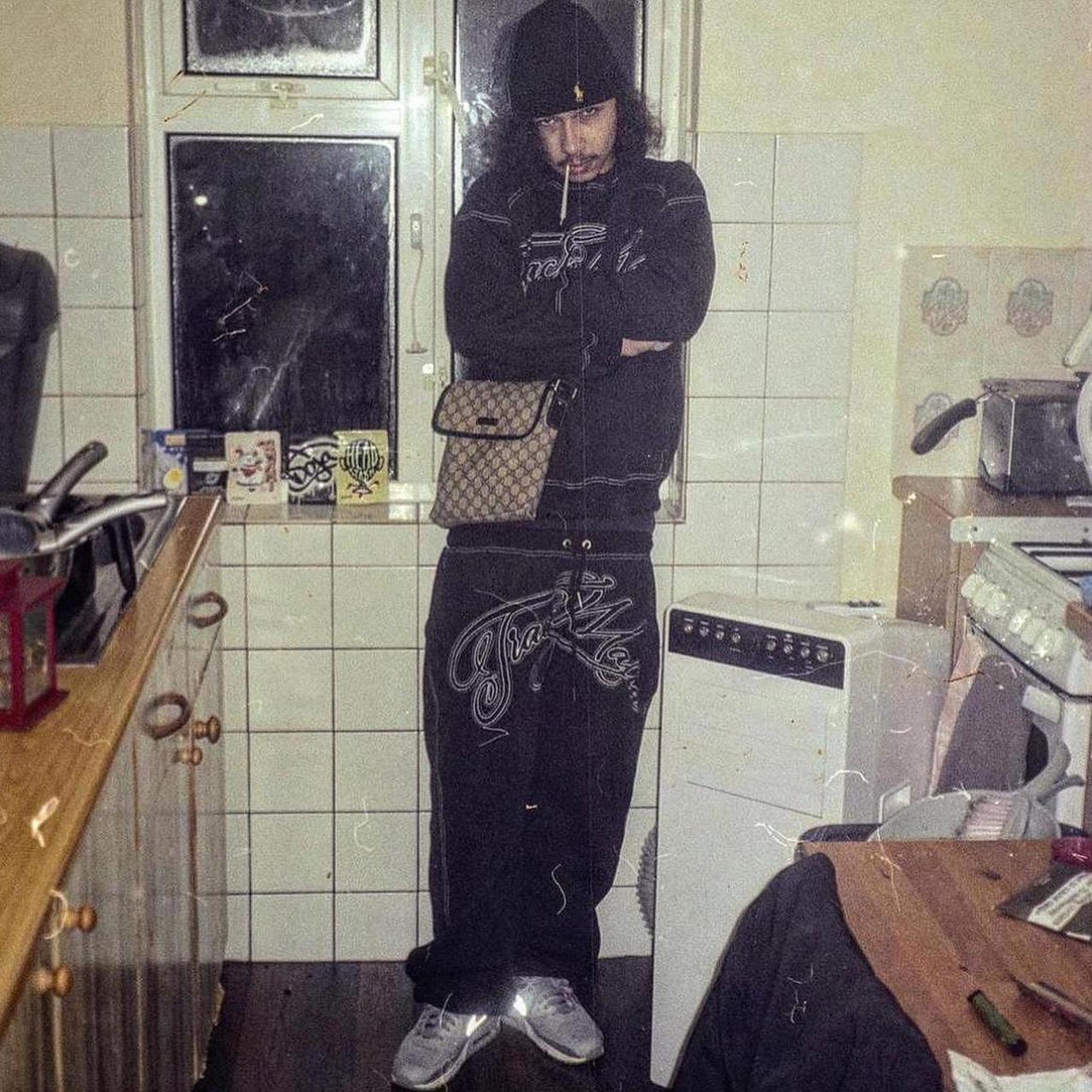 Black track mafia og crew neck tracksuit (rare)... - Depop