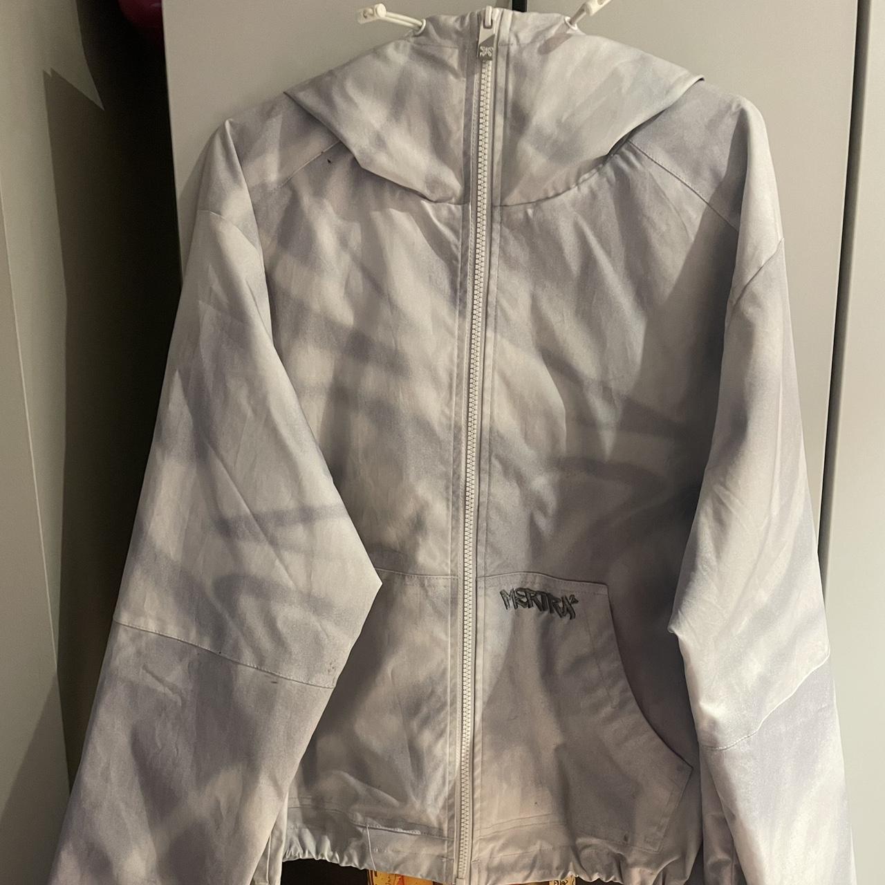 Mertra Oil Spill Jacket Light Grey Open for offers | Depop