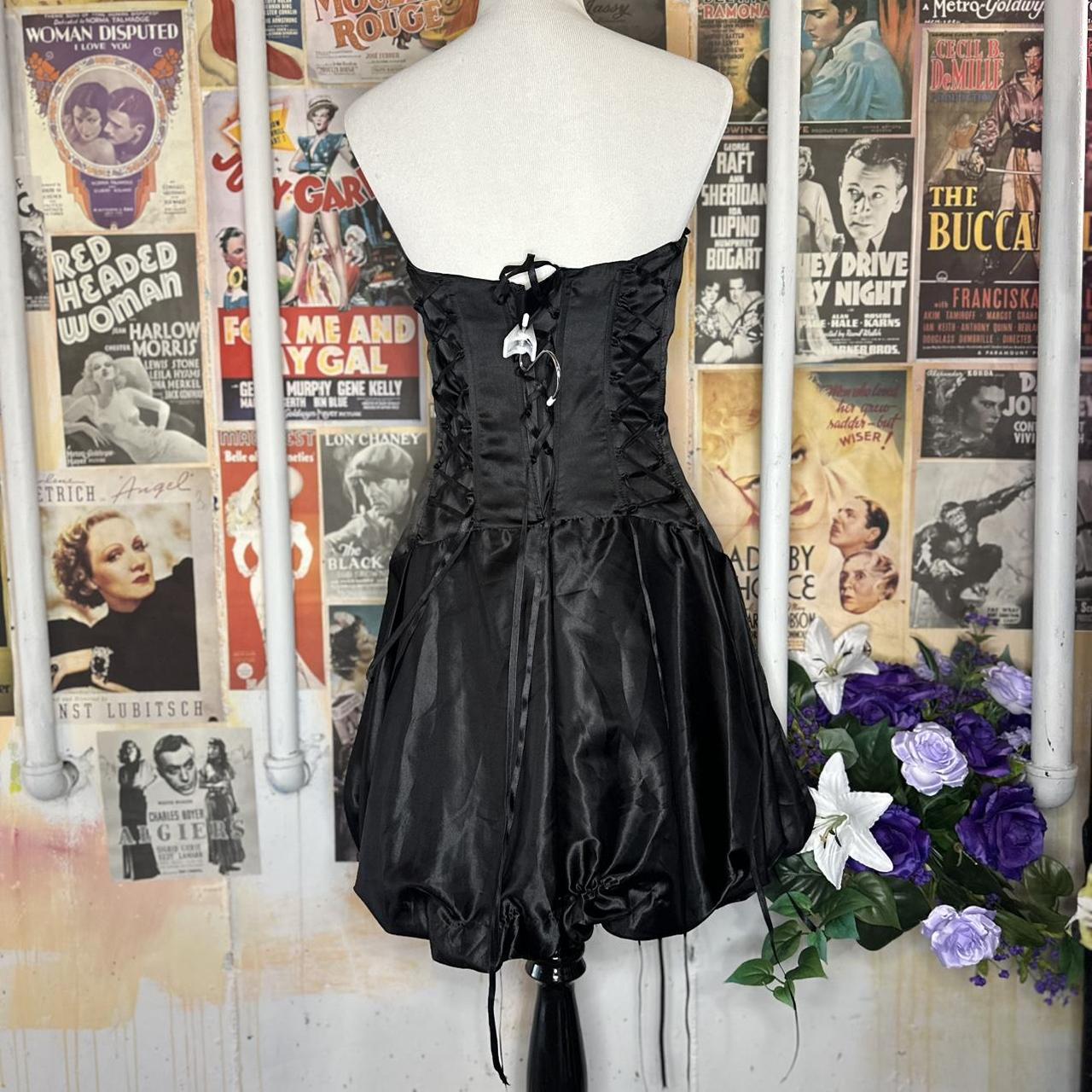 Vintage Whimsy goth corset homecoming style dress.... | Depop