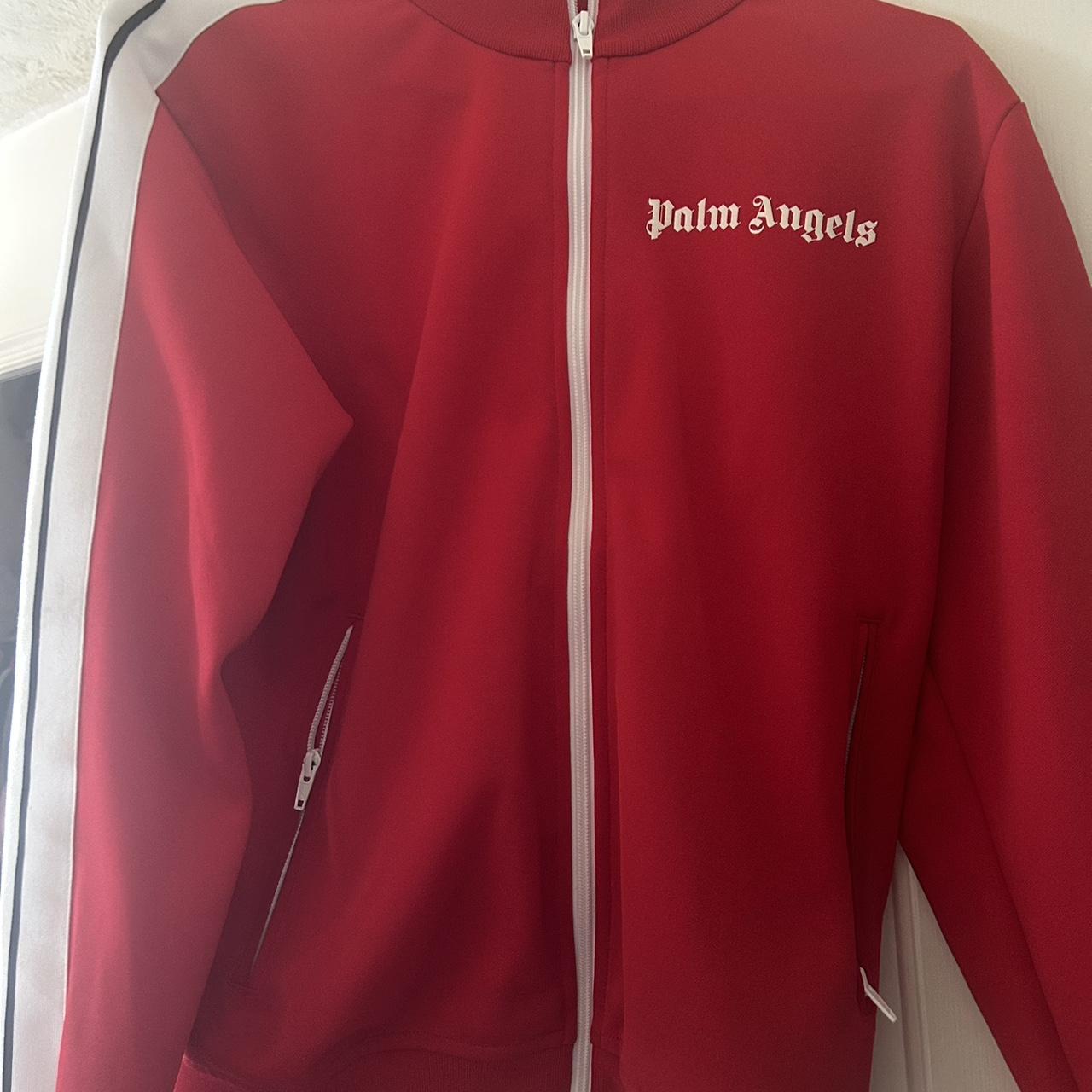 Red Palm Angels Track Jacket Worn twice Size... - Depop