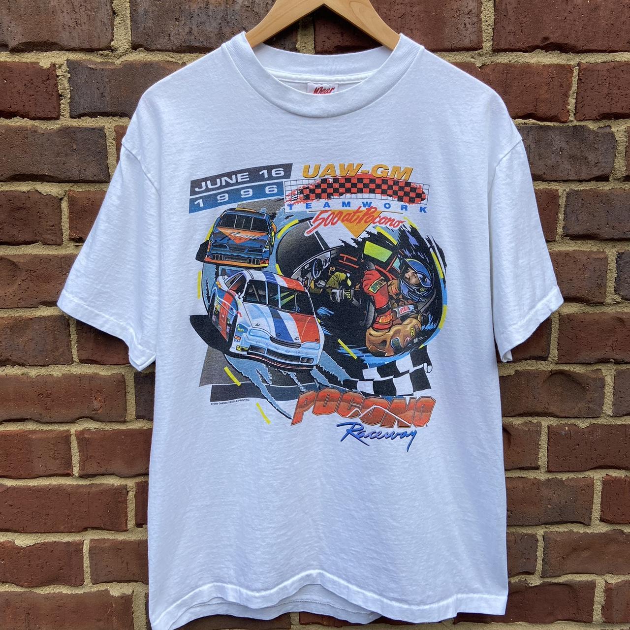 1996 Pocono Raceway NASCAR Tee - Small stain shown... - Depop
