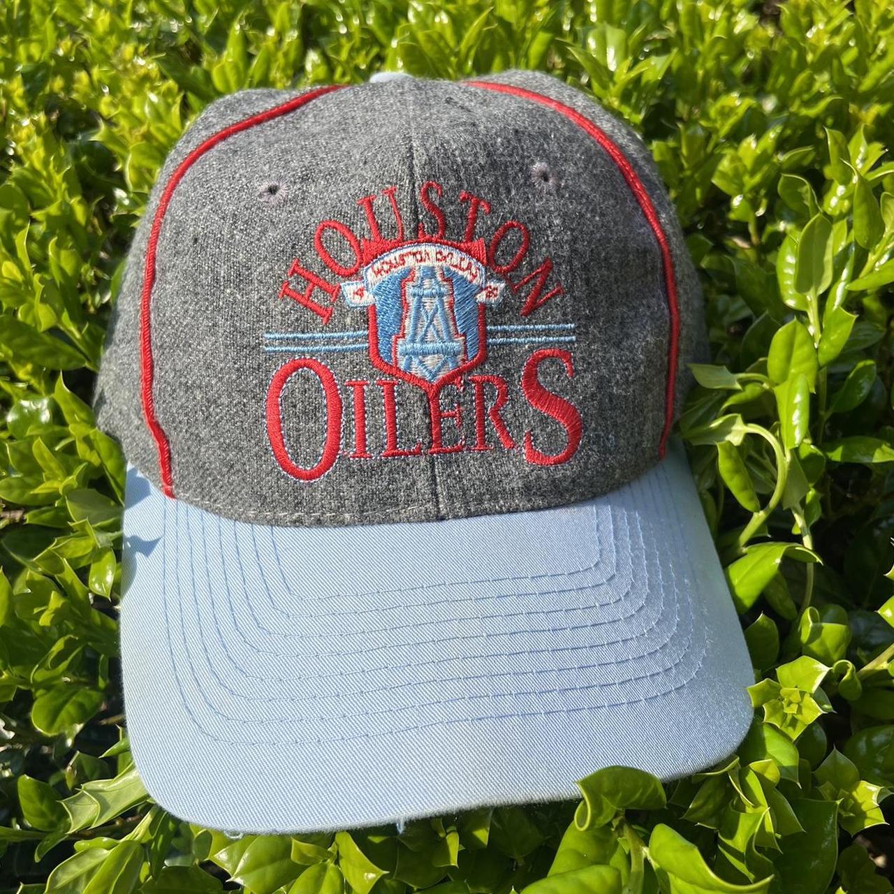 Vintage Houston Oilers The Game SnapBack Hat -... - Depop