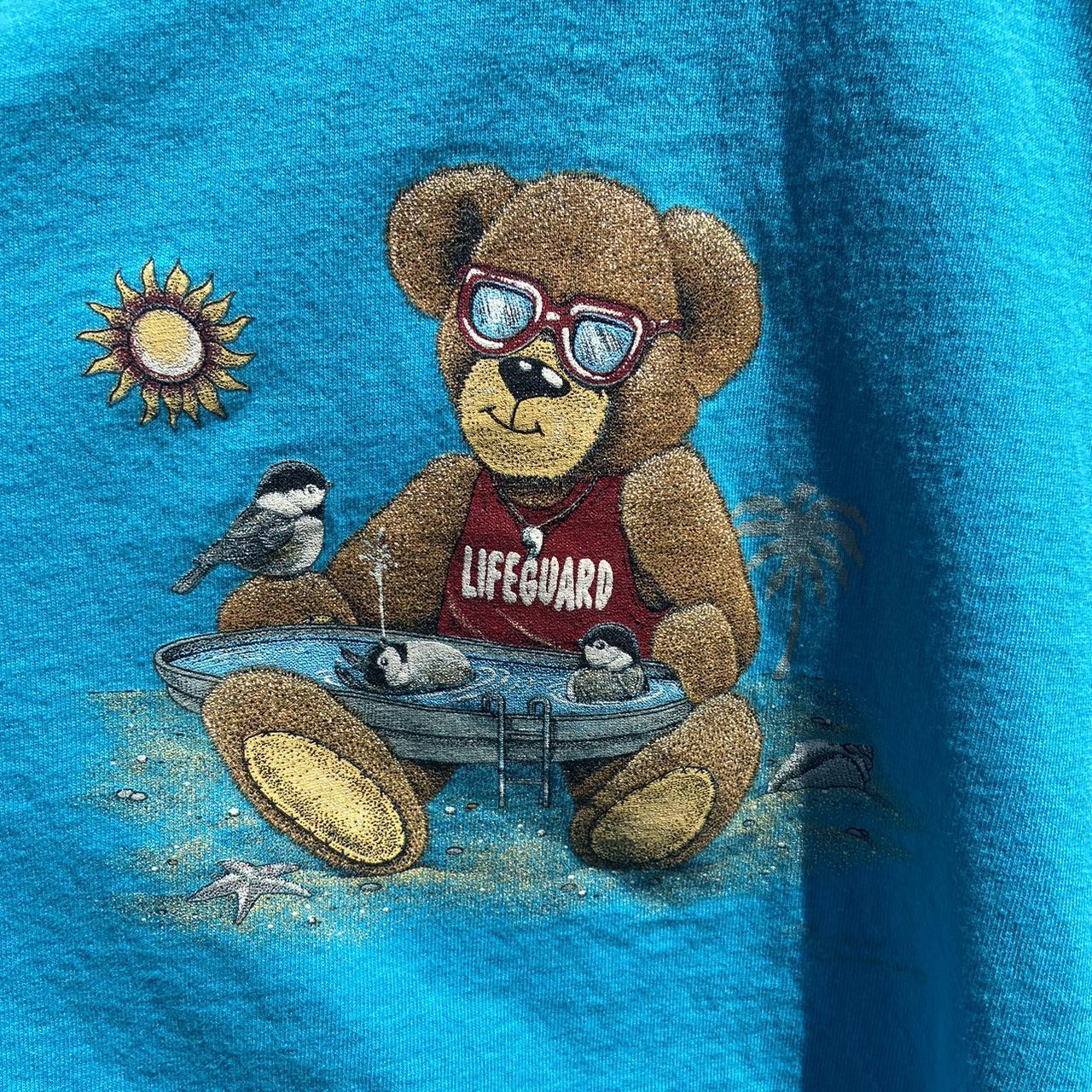 Vintage Teddy Bear Lifeguard Tee - No... - Depop