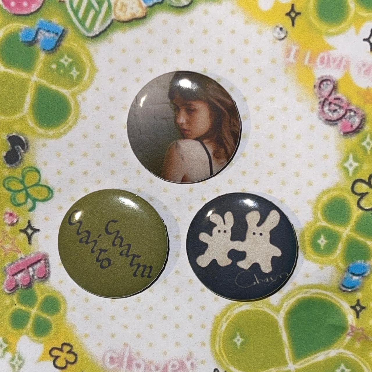 handmade clairo charm pins -comes with all... | Depop