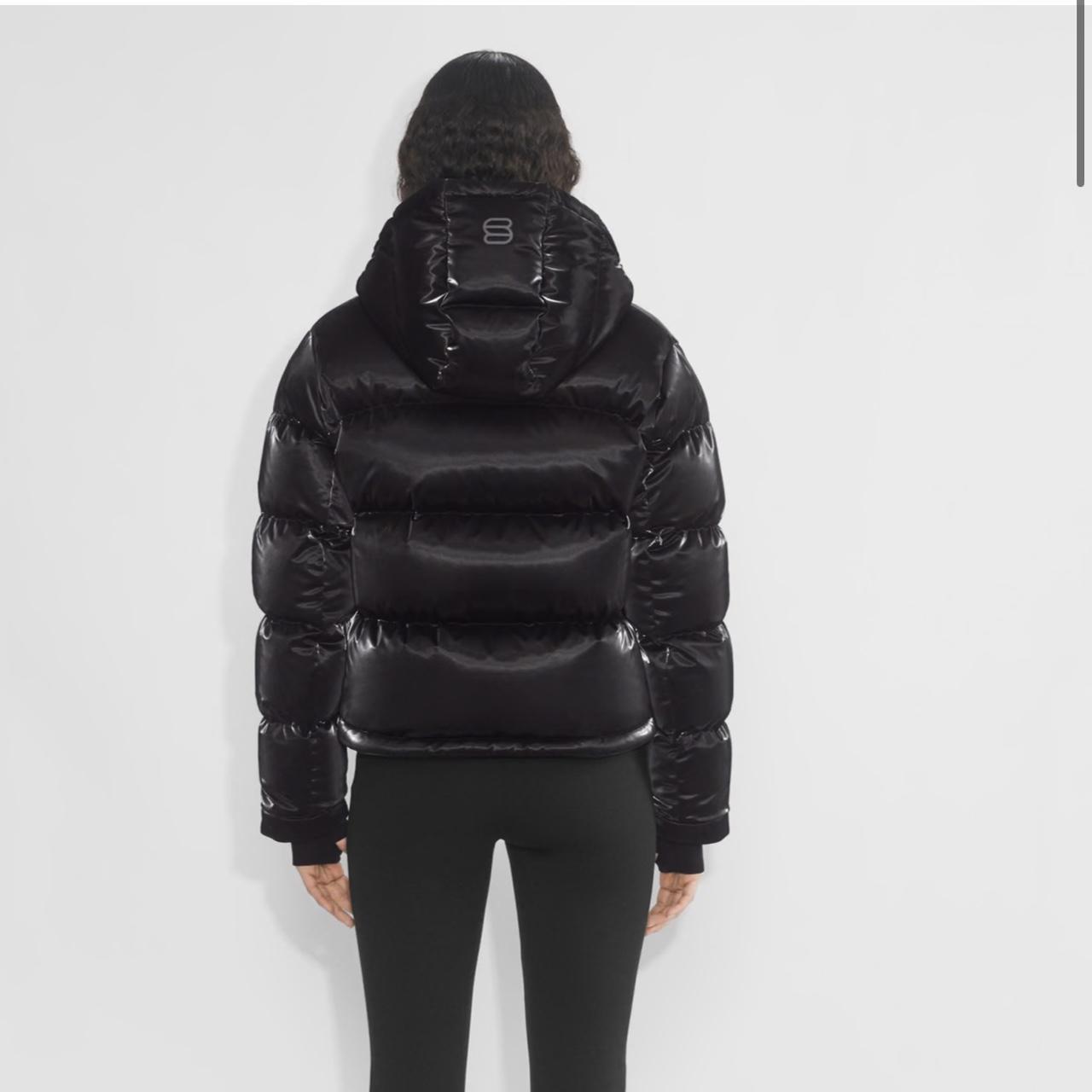 Black aritzia puffer jacket with removable hood, zip... - Depop