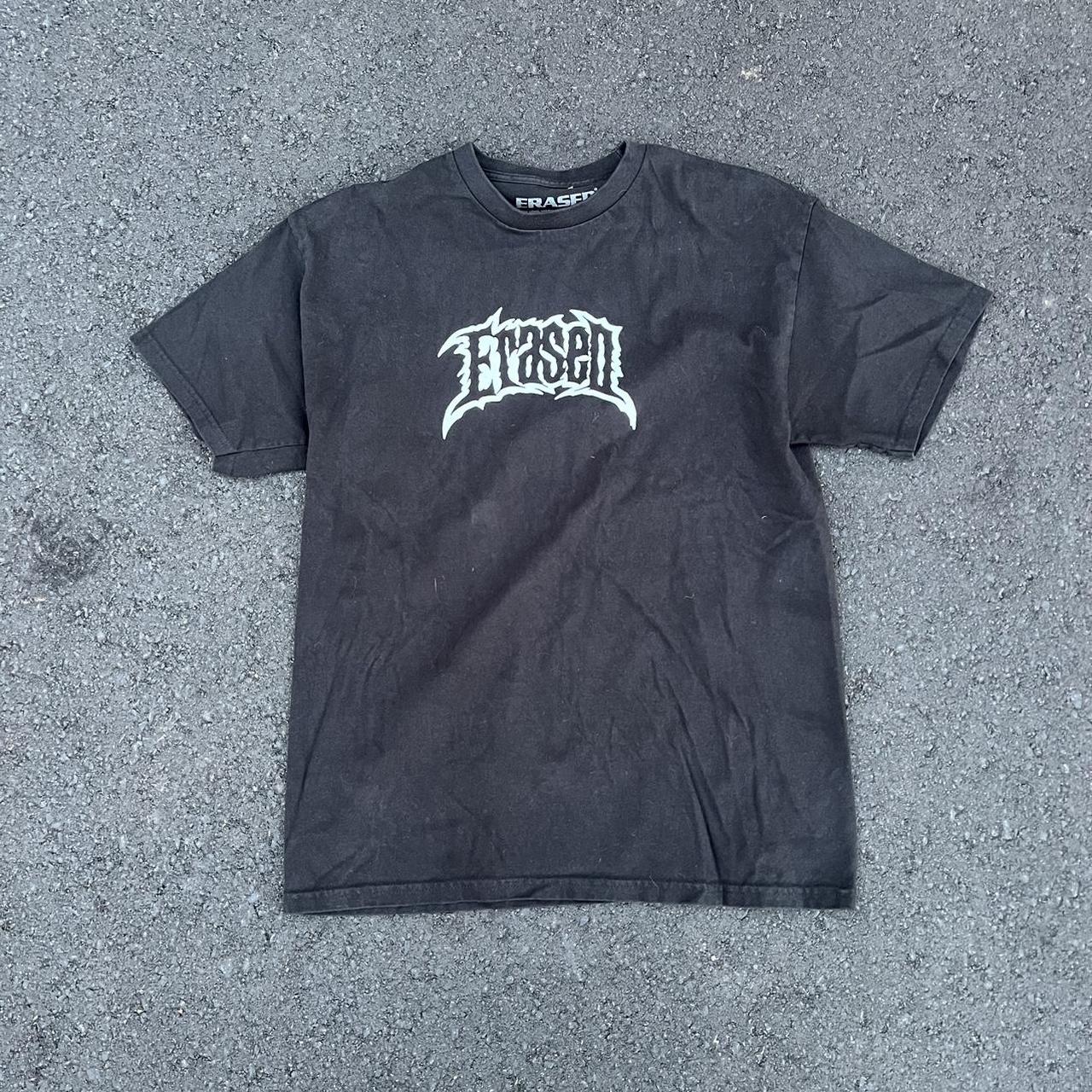 Erased t shirt Color black Size S #erased #skater - Depop