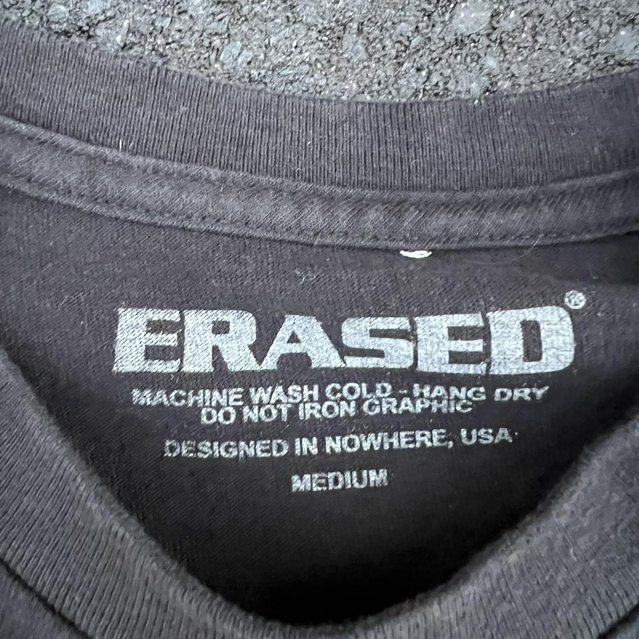 Erased t shirt Color black Size S #erased #skater - Depop