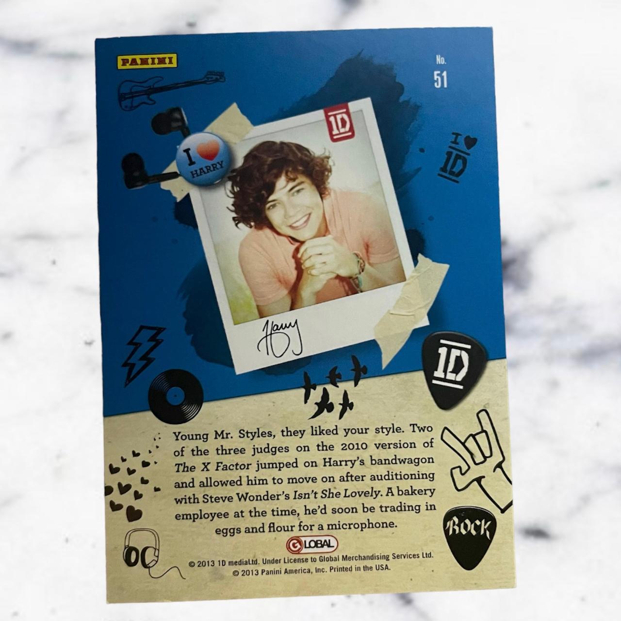 Official One Direction Harry Styles Trading Cards... - Depop
