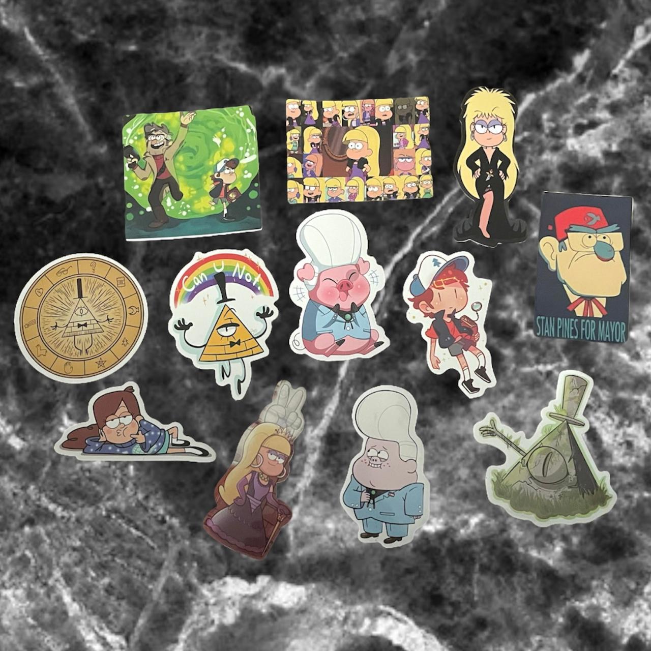 Gravity Falls Sticker Pack (12) 12 Gravity Falls... - Depop